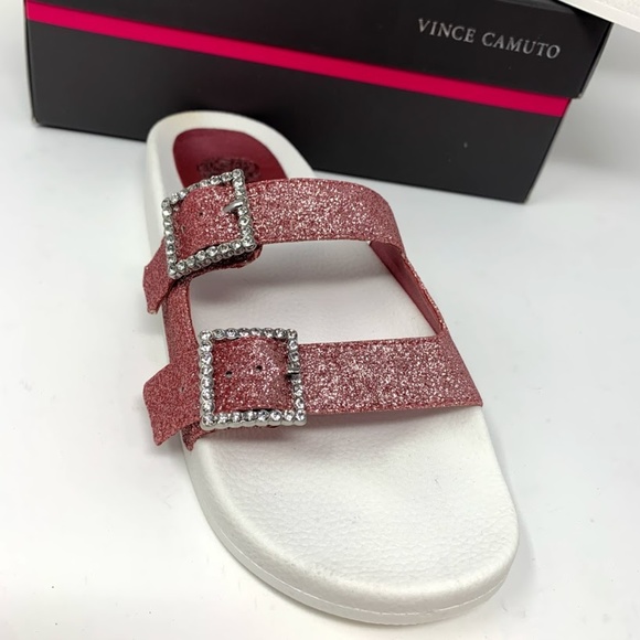 Vince Camuto | Shoes | Vince Camuto Womens Bevyn Glitter Slide Sandal ...